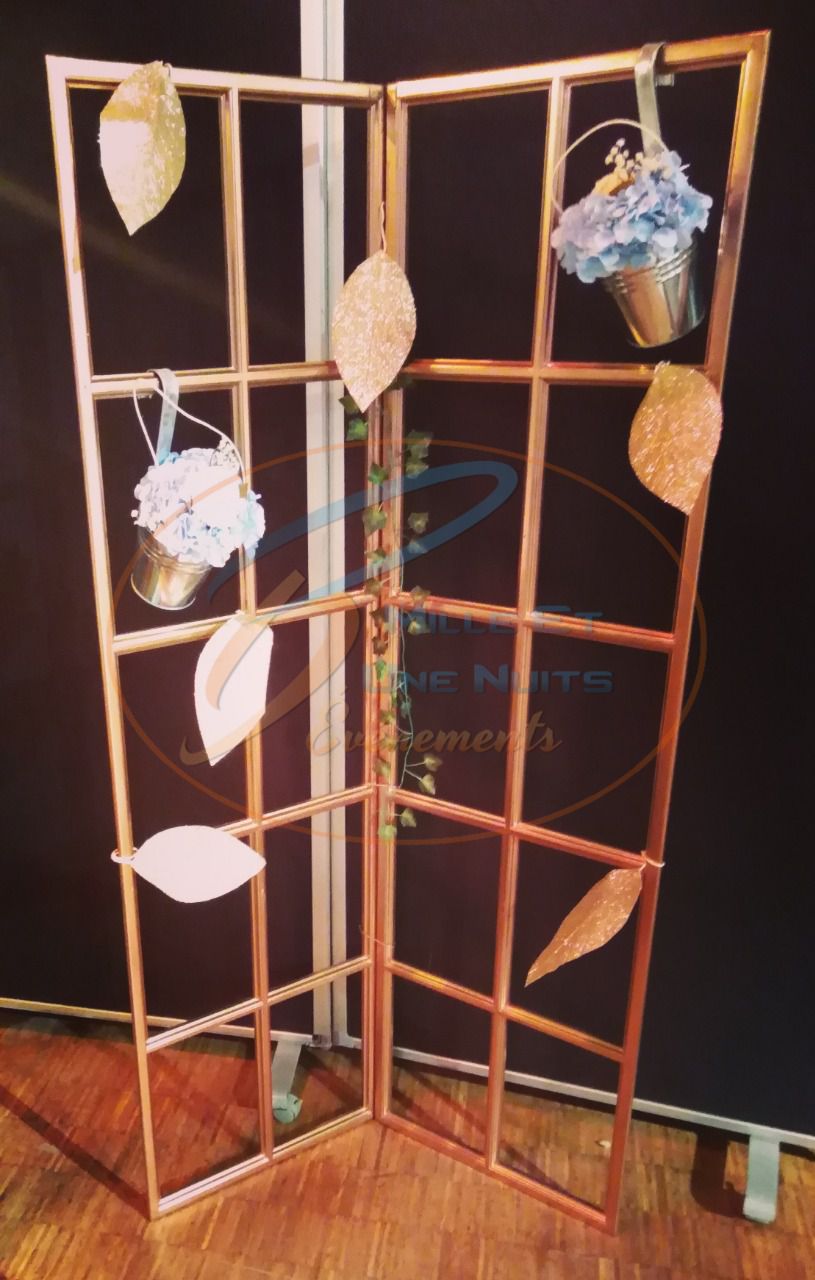 SUPPORT PLAN DE TABLE OR VINTAGE - Locmaterielreception